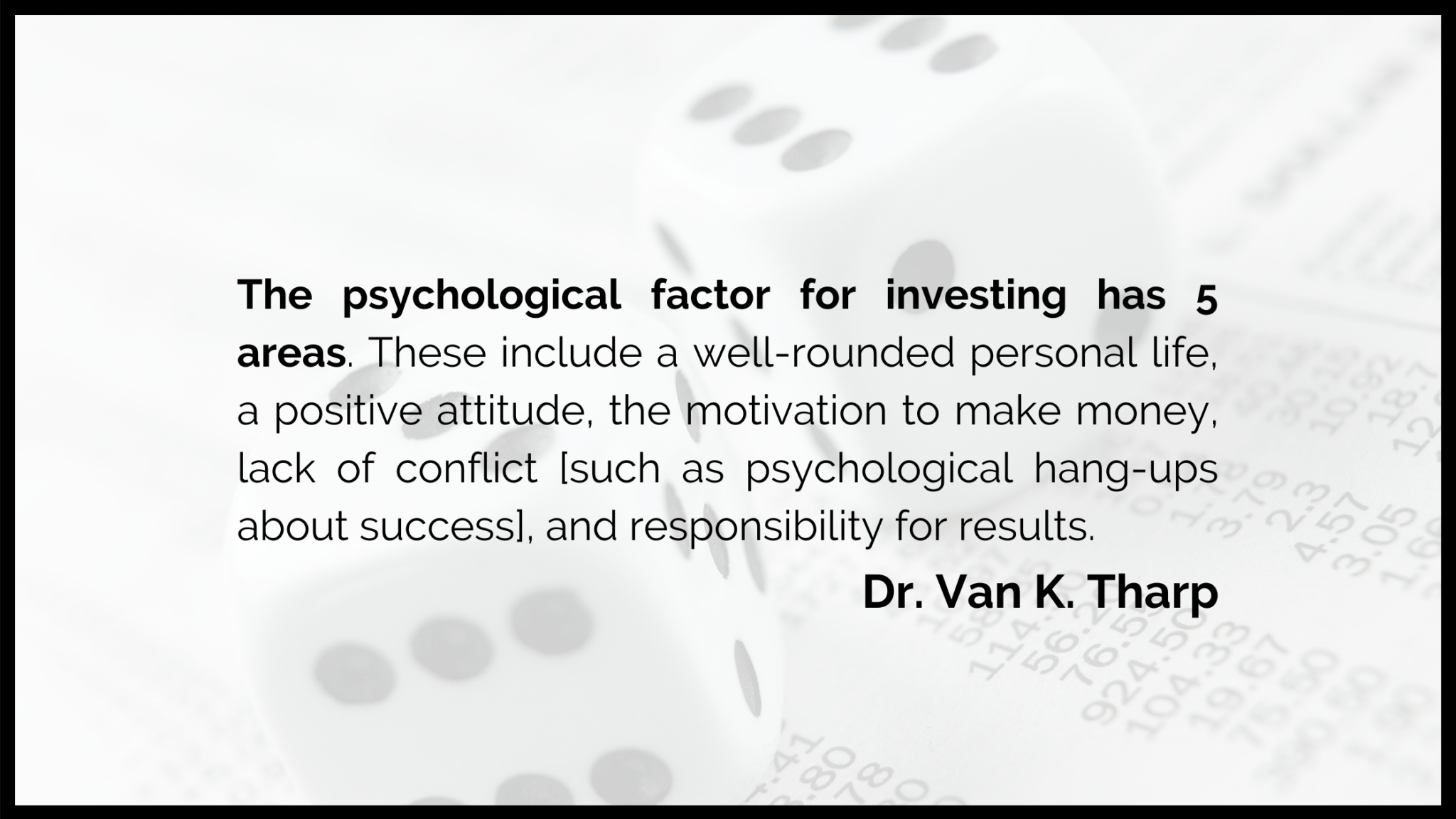 10 Powerful Dr. Van K. Tharp Quotes For Traders | TraderLion