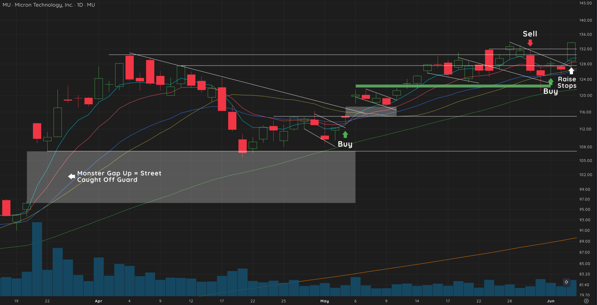 Anatomy Of A Trade: MU +20% Wedge Pop | TraderLion