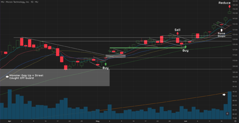 Anatomy Of A Trade: MU +20% Wedge Pop | TraderLion